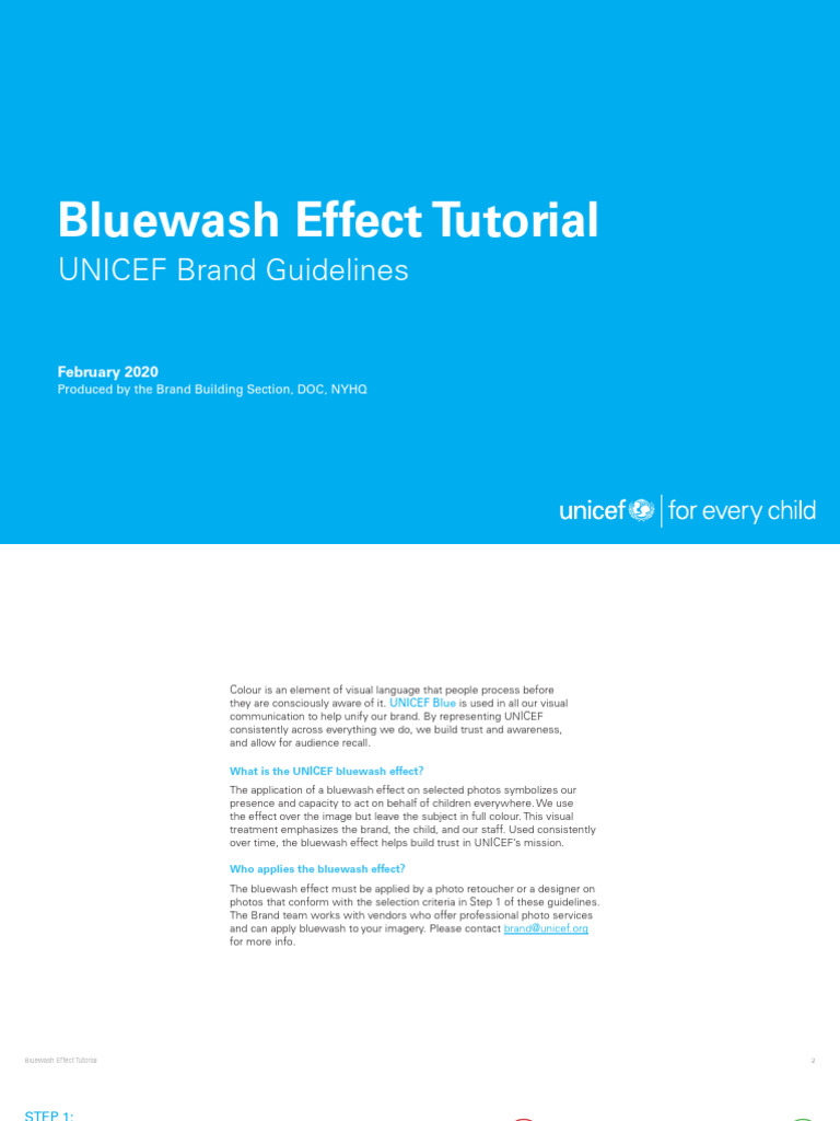 Bluewash Effect Tutorial | PDF | Color | Brand