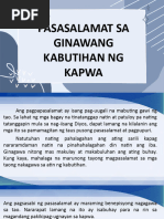 Poster Tungkol Sa Katapatan | PDF