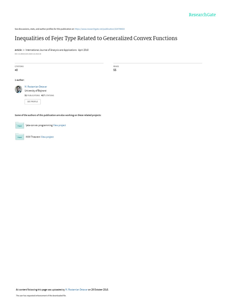 Inequalities of Fejer Type Related To Generalized Convex Functions With ...