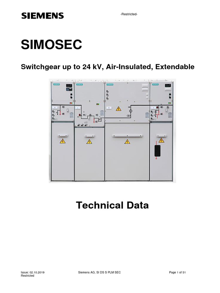 Technical Data SIMOSEC World | PDF | Transformer | Insulator (Electricity)