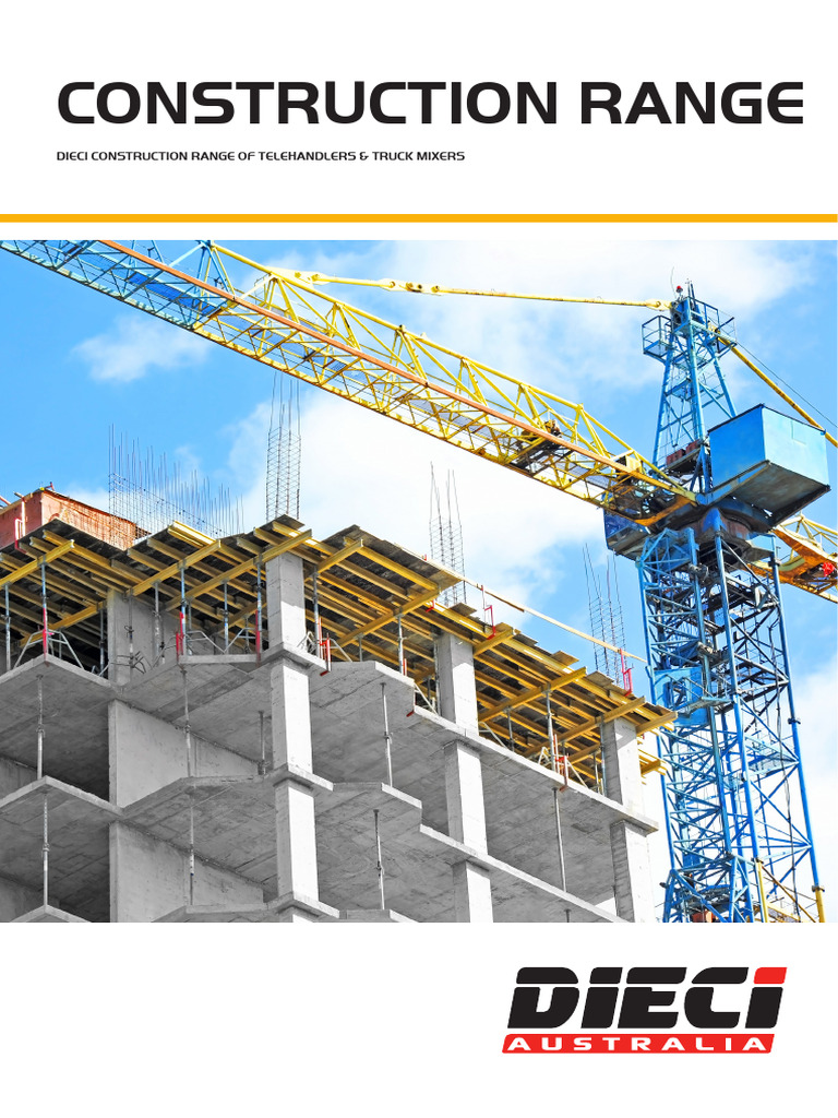 Dieci Construction Range | PDF | Horsepower | Automotive Industry
