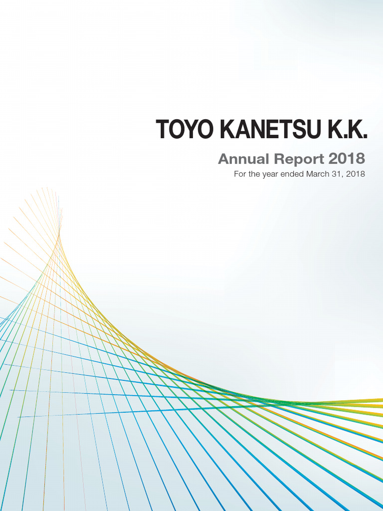 Toyo Kanetsu 2018 Annual Report | PDF | Consolidation (Business ...