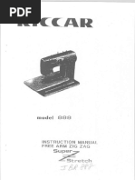 Sewmor 606 Manual | PDF
