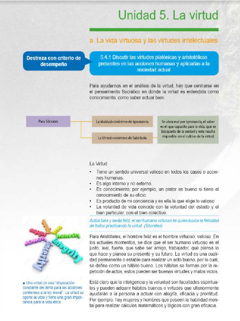 La Virtud | PDF | Virtud | Aristóteles