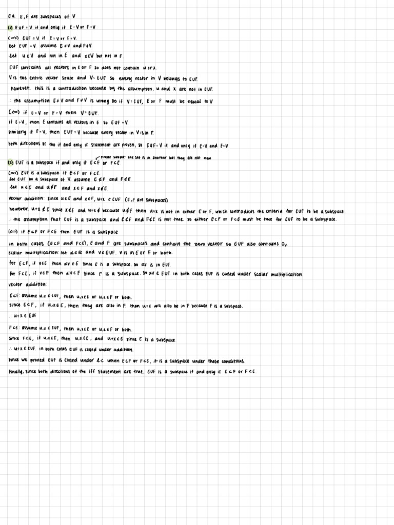 Every | PDF | Linear Subspace | Space (Mathematics)