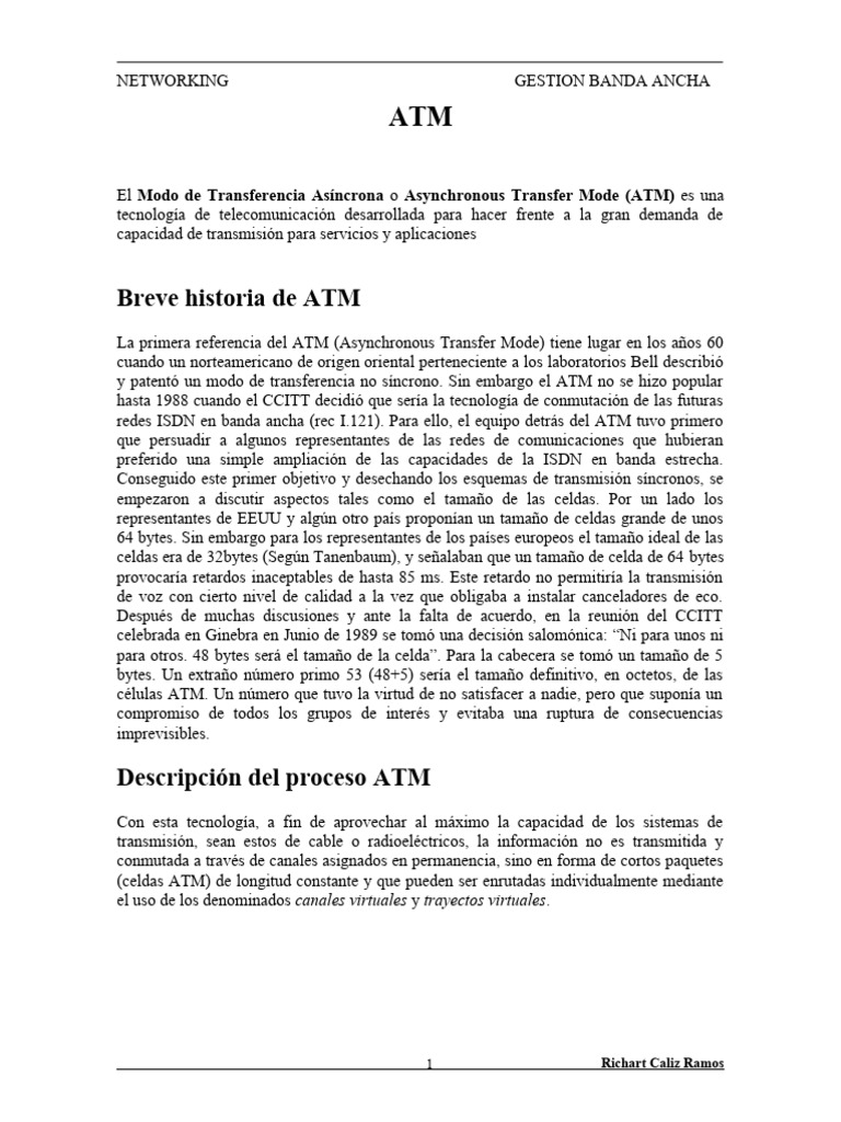Matriz Atm Ip Mpls | PDF | Redes | Cambio de etiquetas multiprotocolo