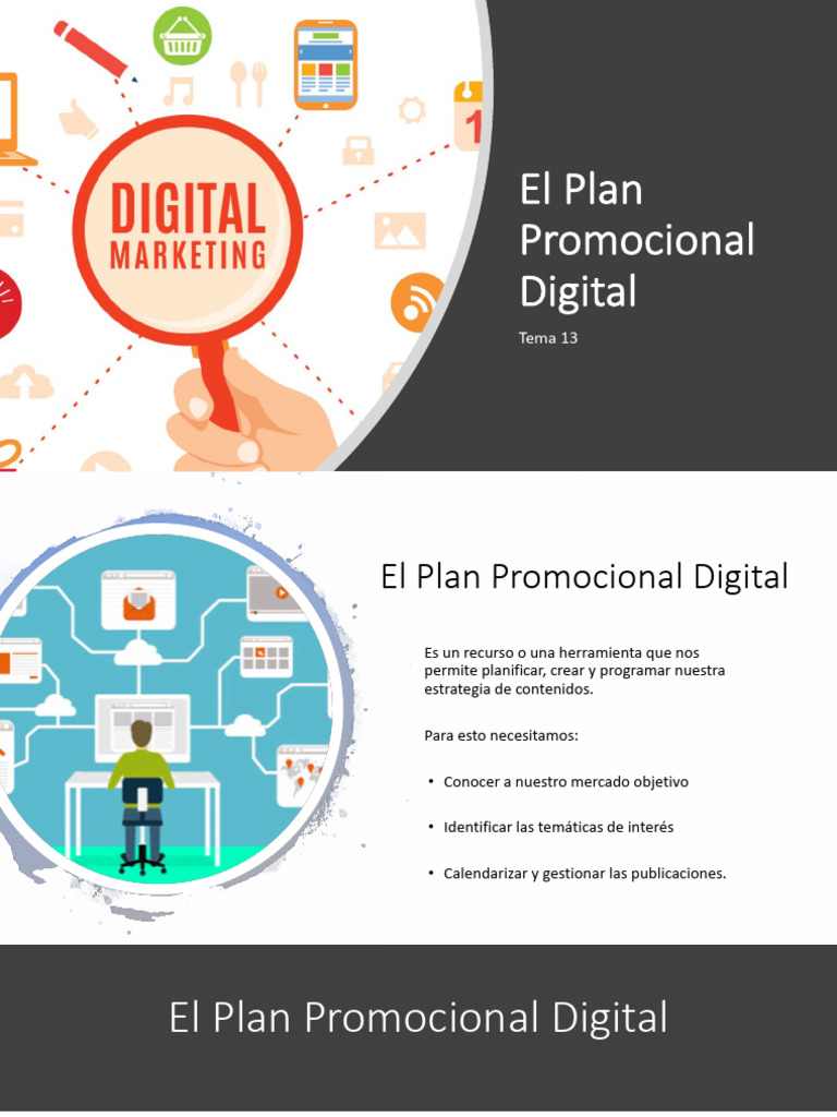 Tema13 El Plan Promocional Digital | PDF | Blog | Marca