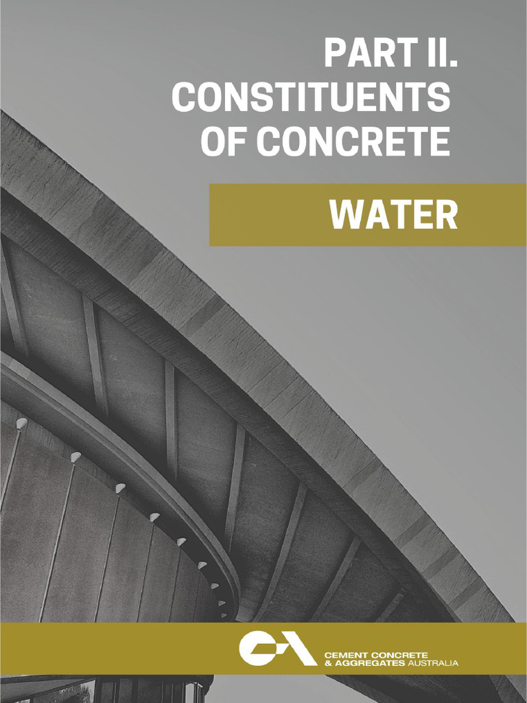 Part Ii - 4 - Water GTCC 2020 | PDF | Concrete | Water