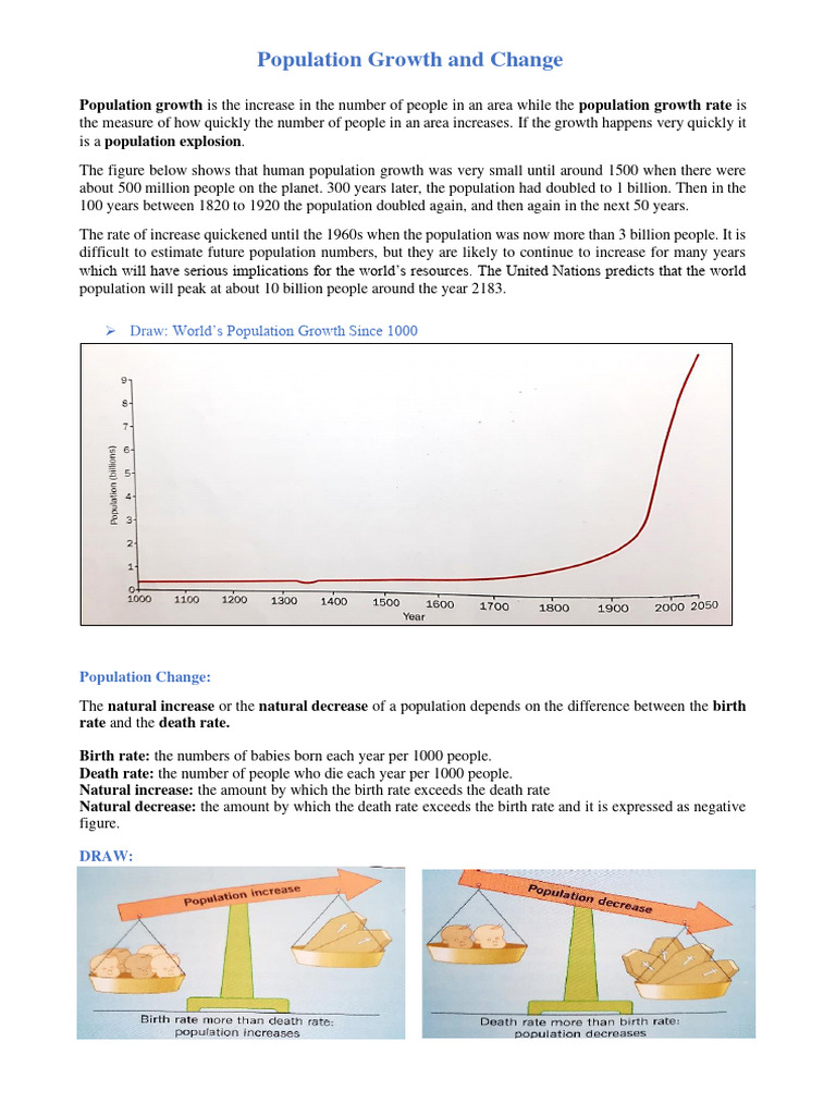 Population Pt2 - Population Growth and Change | PDF | Birth Rate ...