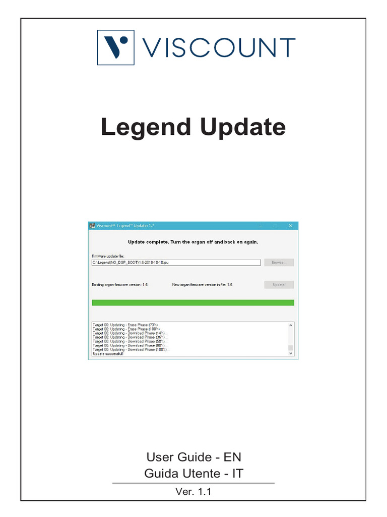 Legend Update Guide EN IT v11 | PDF | Software | Computer Hardware