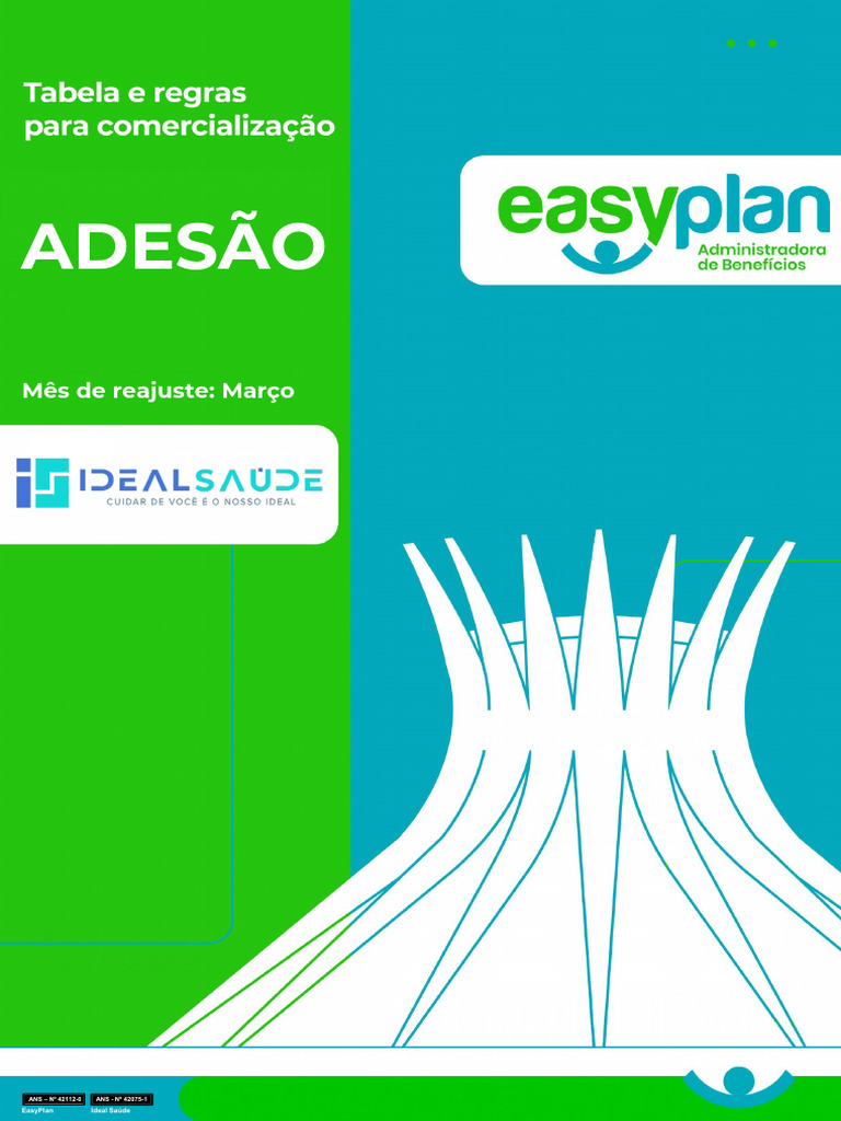 Tabela Ideal Easyplan - Adesao DF - Agosto - 2023 | PDF