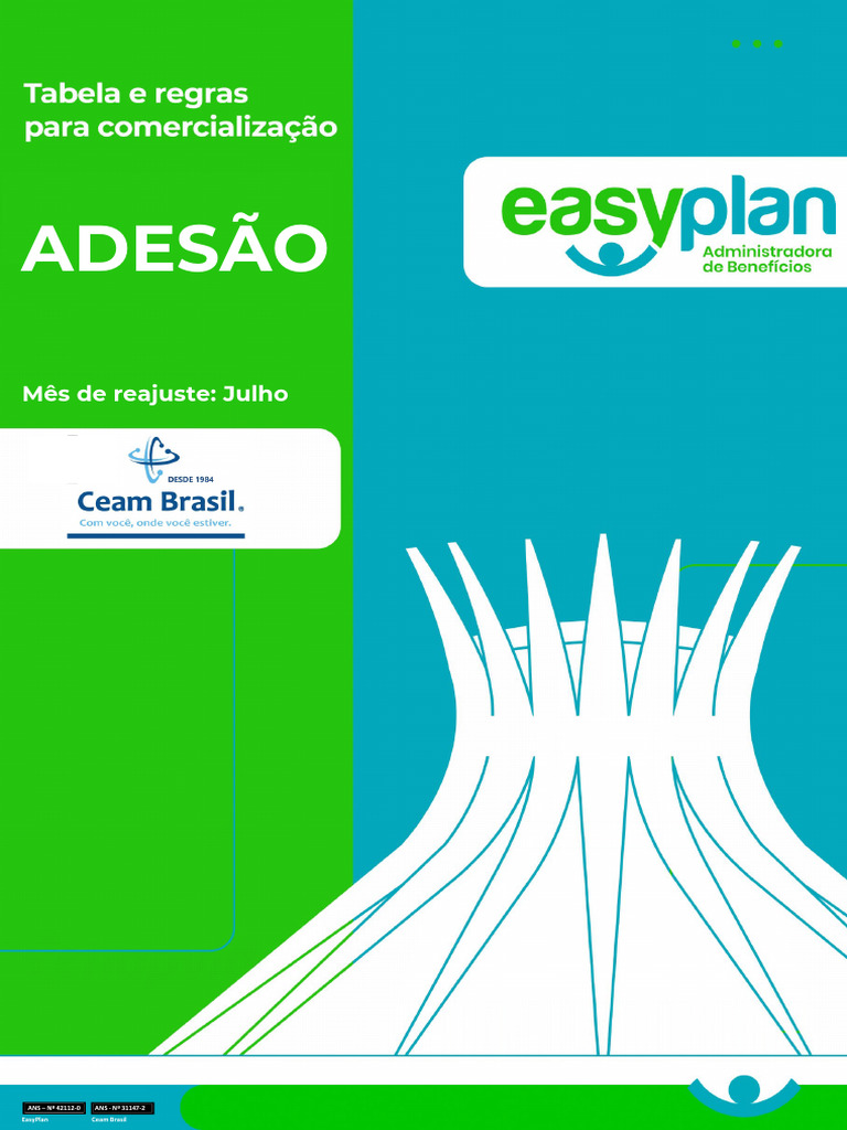 Tabela Ceam Easyplan - Adesao DF - Setembro - 2023 | PDF | Contabilidade