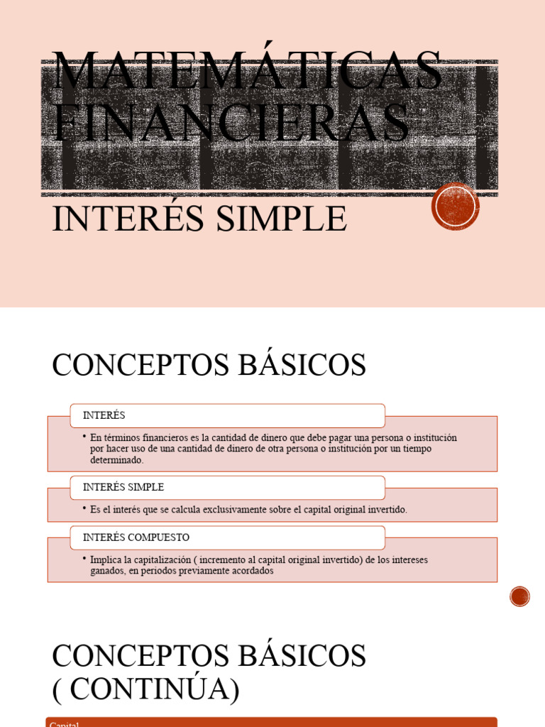 Interés Simple | PDF | Interés | Tasas de interés