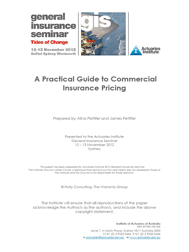 Gis 2012 Paper Alina Pettifer | PDF | Insurance | Underwriting