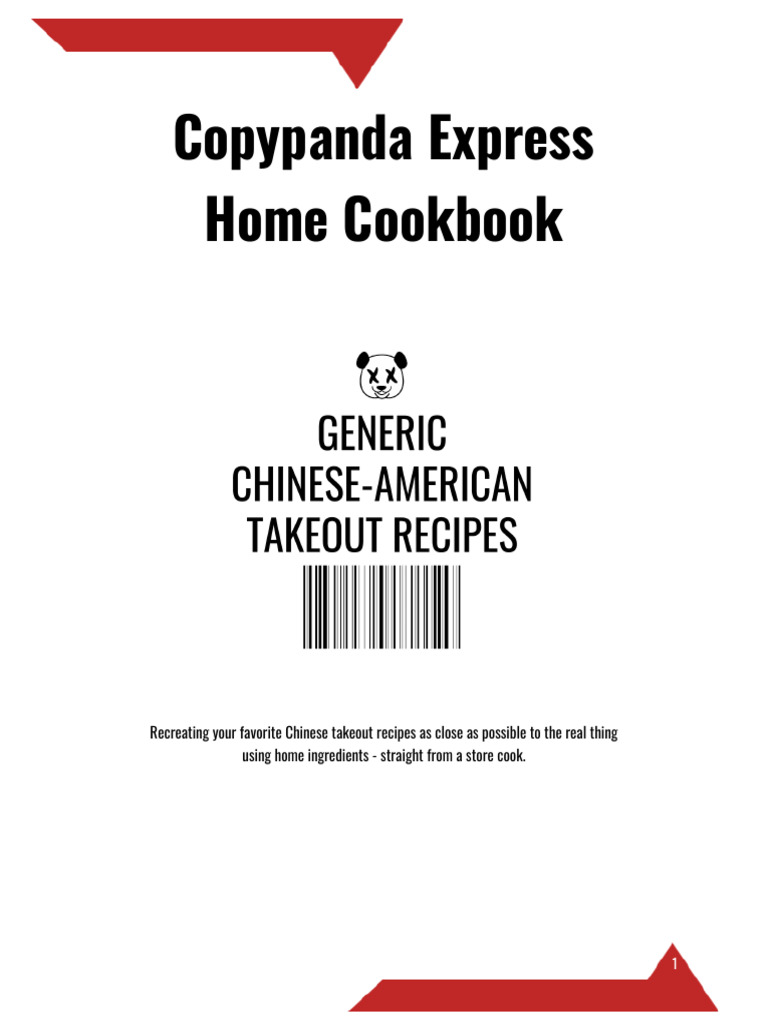Generic Unbranded Chinese American Cookbook | PDF | Sauce | Cooking