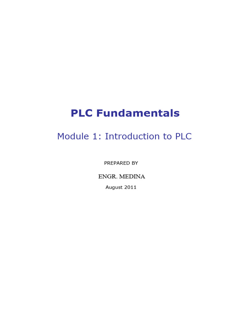 Plc 1 Module Print | PDF | Programmable Logic Controller | Microcontroller