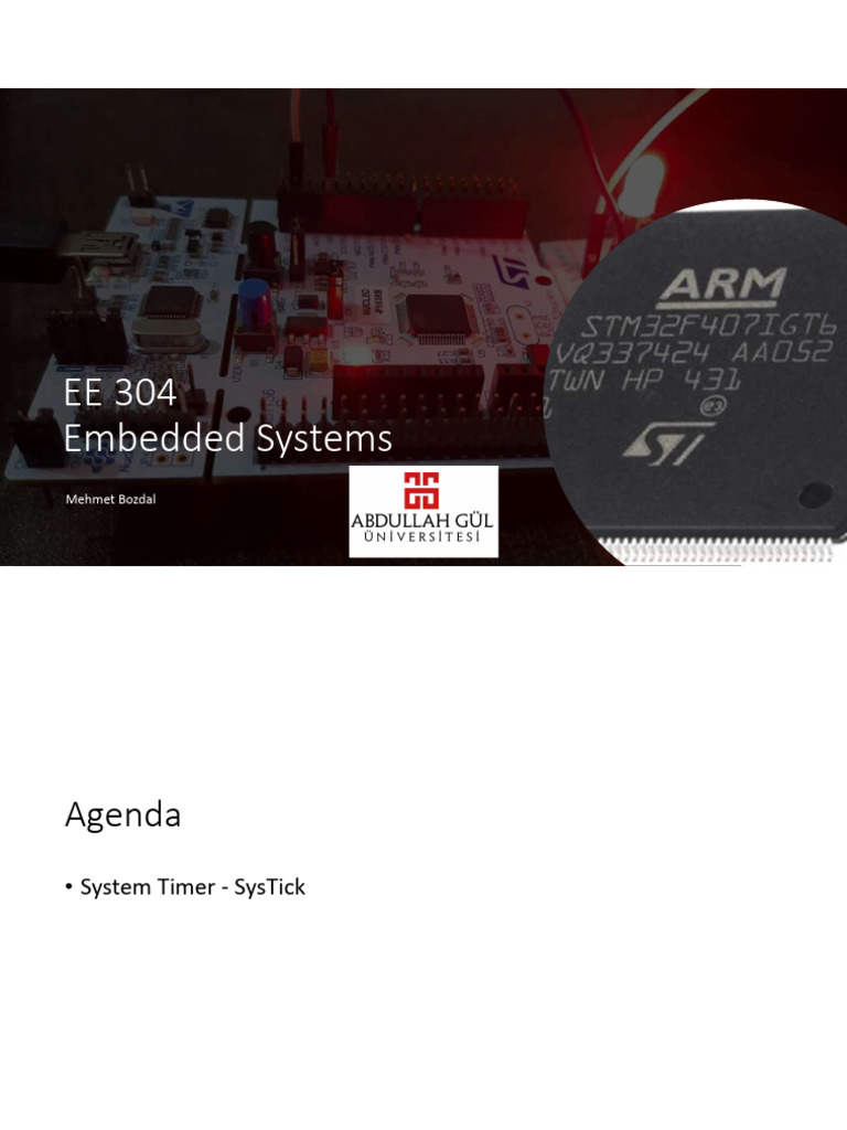 w7 SysTick | PDF | Embedded System | Timer