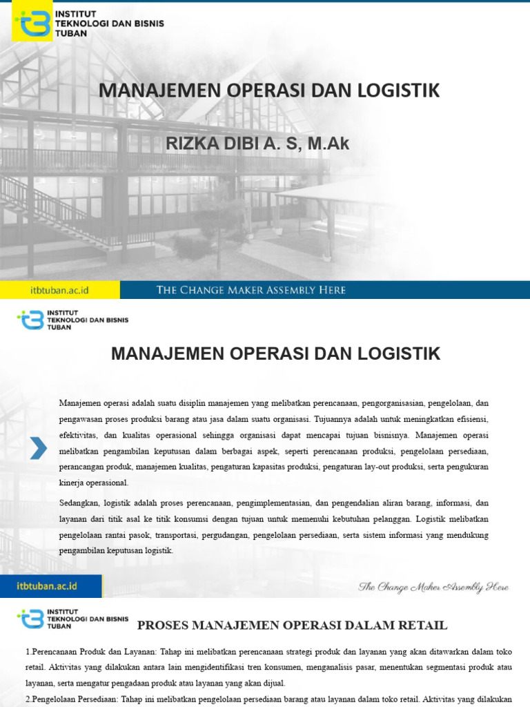 Manajemen Operasi Dan Logistik | PDF | Pengelolaan Keuangan & Uang ...