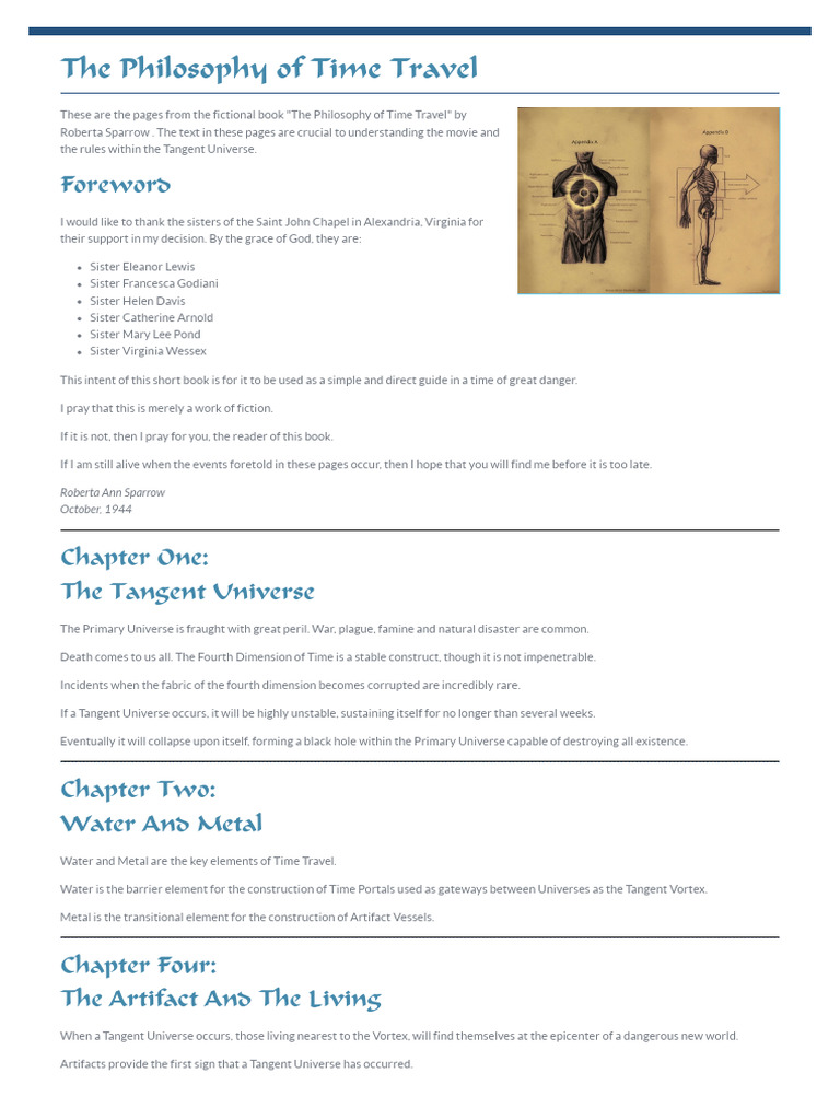 The Philosophy of Time Travel | PDF