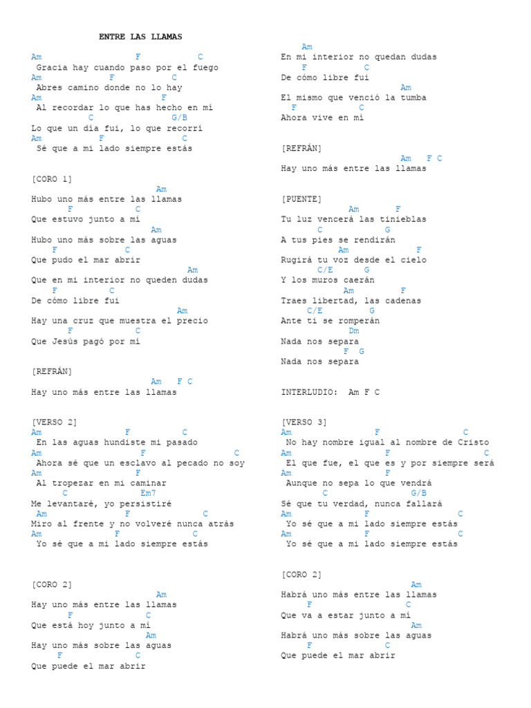 Entre Las Llamas | PDF