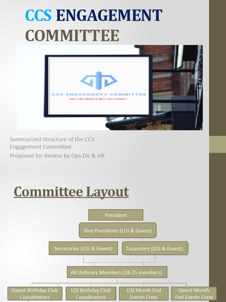 Ccs Engagement Committee | PDF