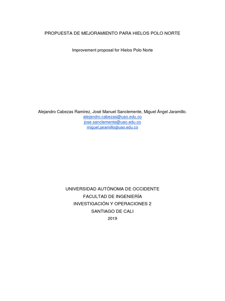 Proyecto Io2 | PDF | Business | Aleatoriedad