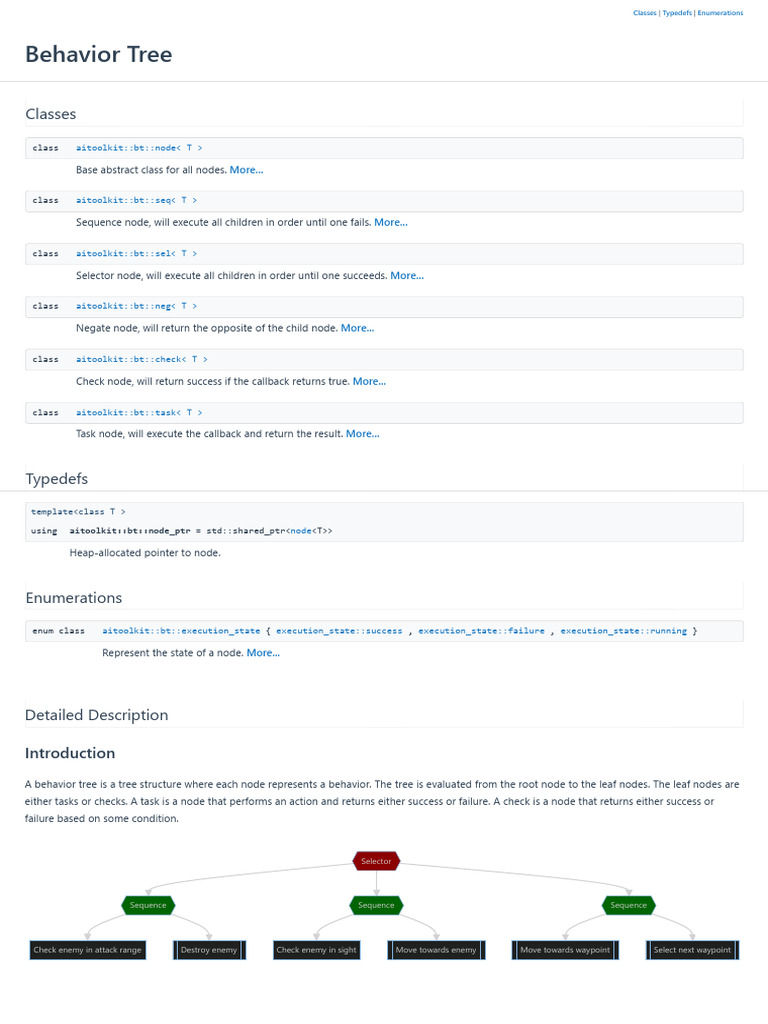 AI Toolkit - Behavior Tree | PDF | C++ | Computer Data