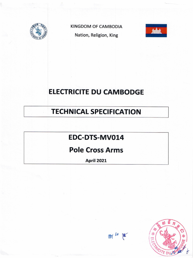 Edc Dts Mv014 Pole Cross Arms | PDF