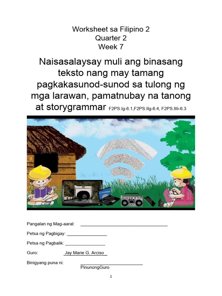 Filipino2 Q2 Week7 | PDF