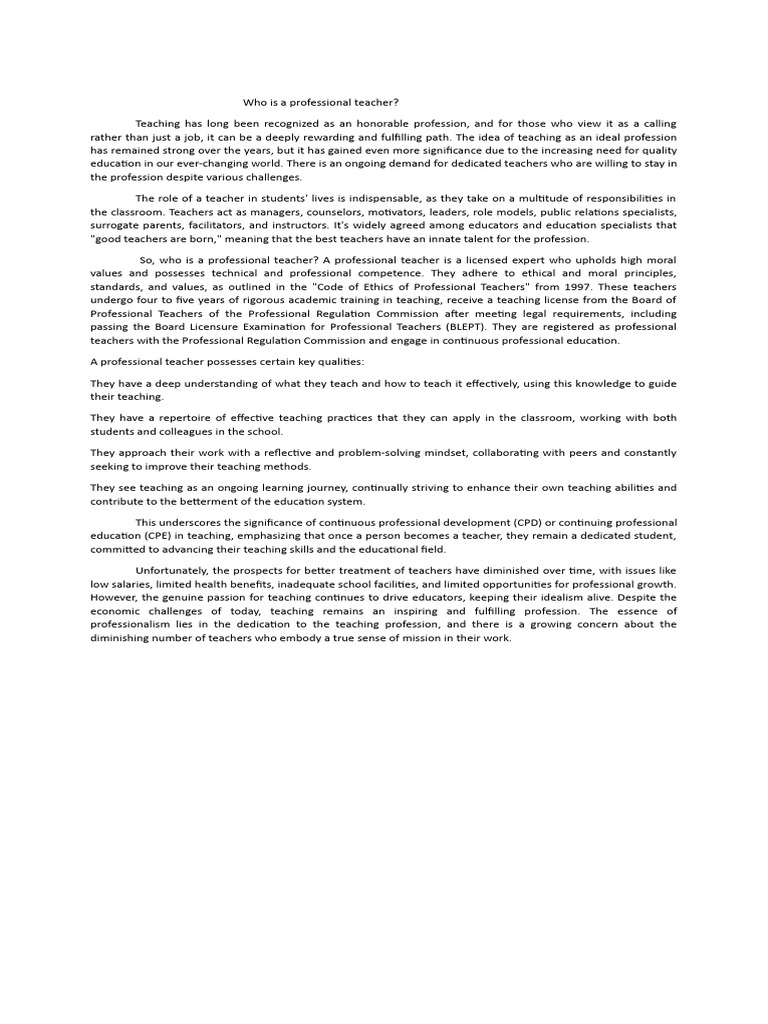 LFD 3 | PDF | Teachers | Professional Development