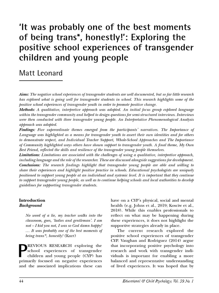 It Was Probably One of The Best Moments of Being Trans, Honestly ...