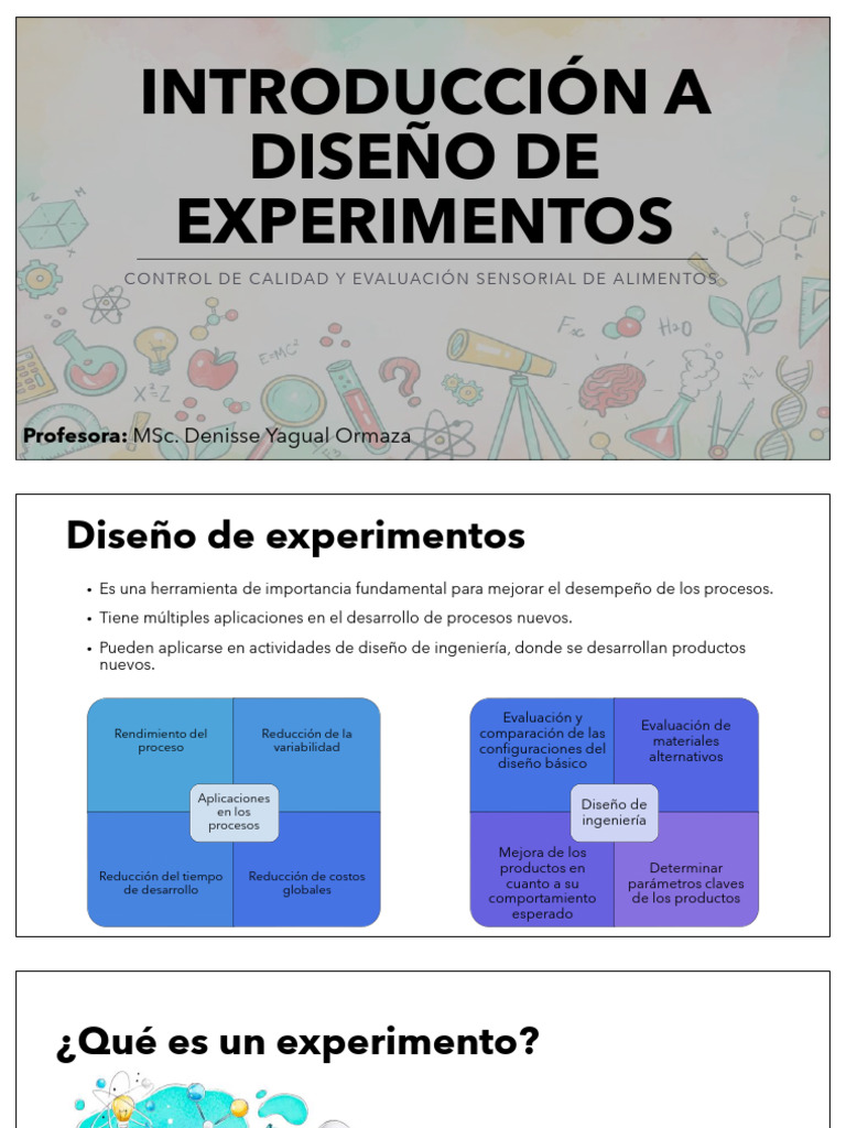 Introducción A Diseño de Experimentos | PDF | Análisis de variación | Experimentar