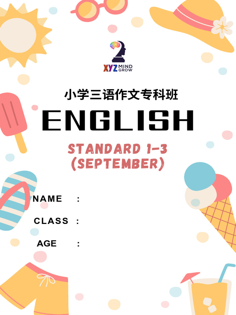English Primary Sep 1-3 | PDF | Grammar | Syntax