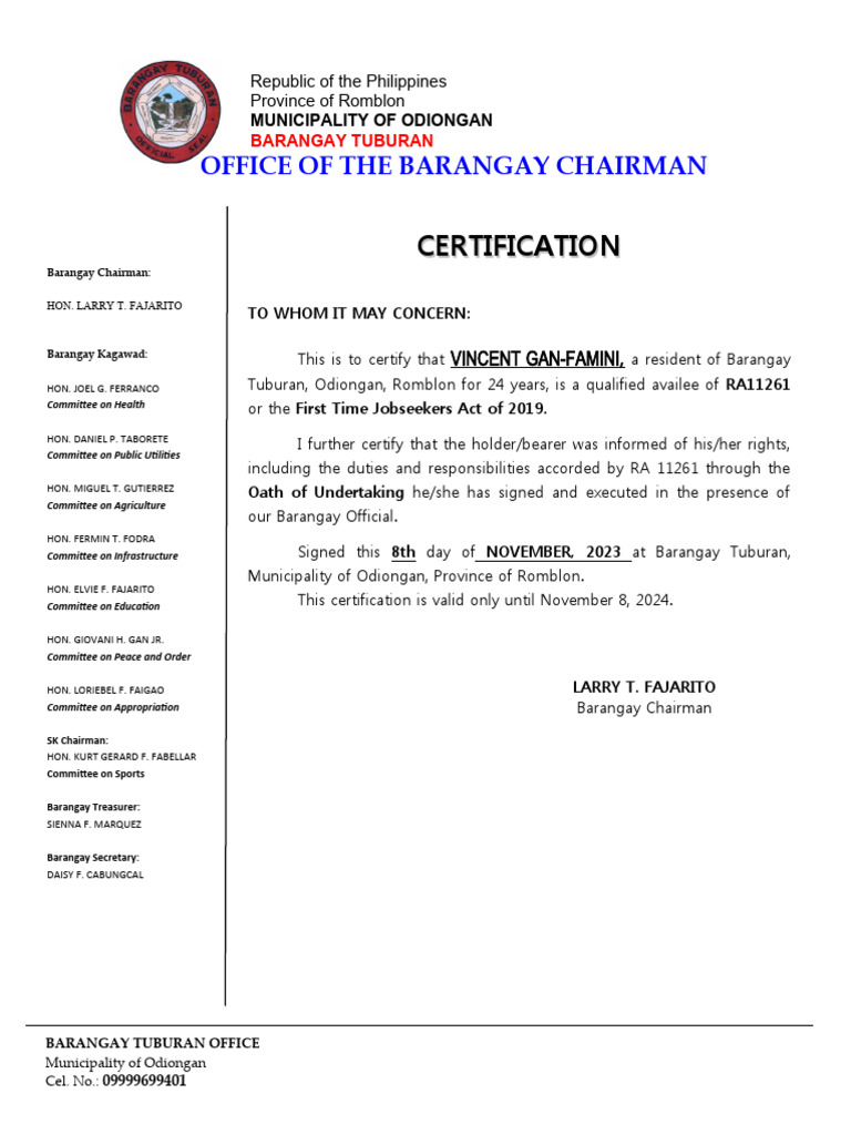 cert_first time job seeker | PDF