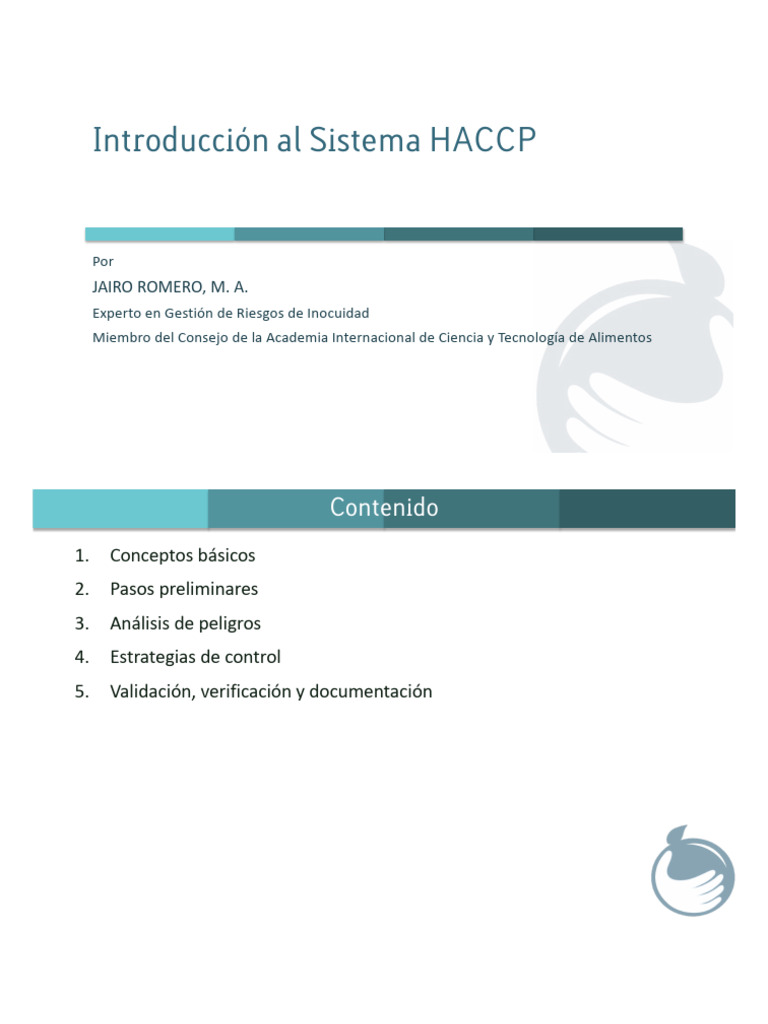 02 Introducción Al HACCP | PDF | Análisis de Riesgo y Puntos Críticos de Control | Comida y bebida