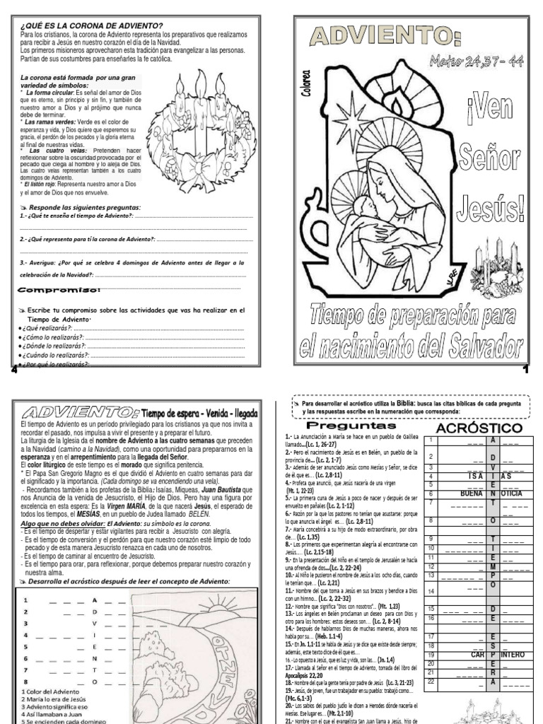 Corona de Adviento: Significado y Historia | PDF | Adviento | Creencia ...