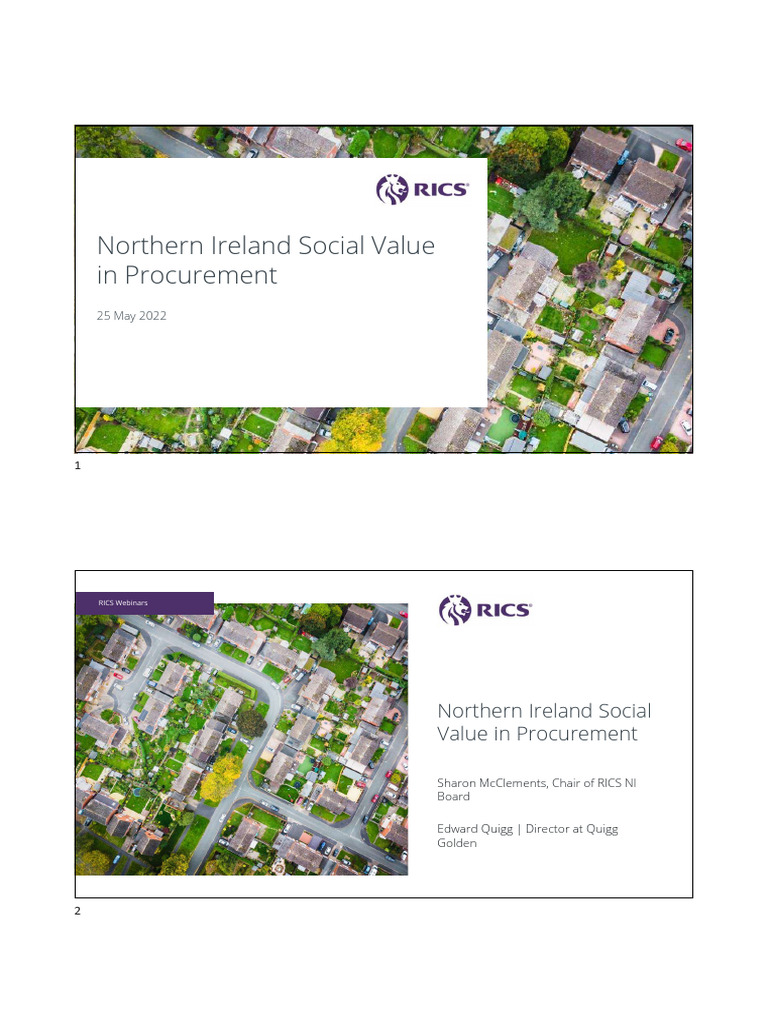 Northern Ireland - Social Value in Procurement | PDF | Procurement ...