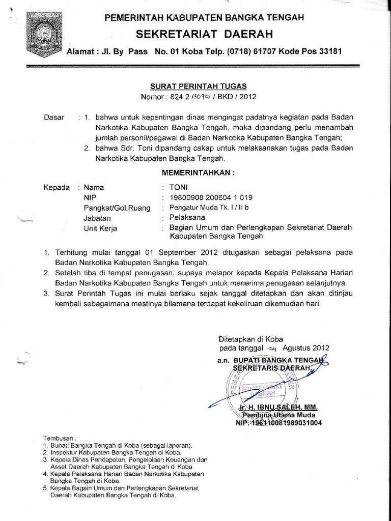 SPT 2012 Ke BNK | PDF