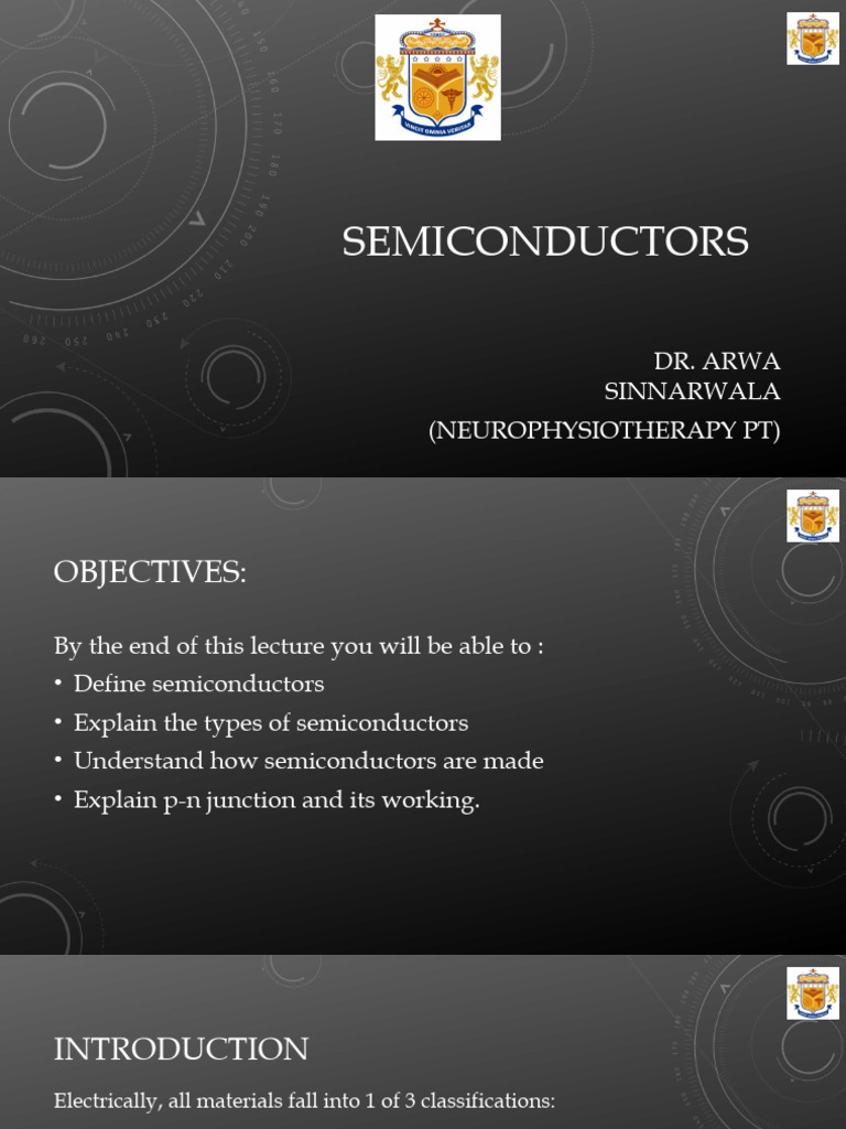 Semiconductors | PDF | P–N Junction | Semiconductors