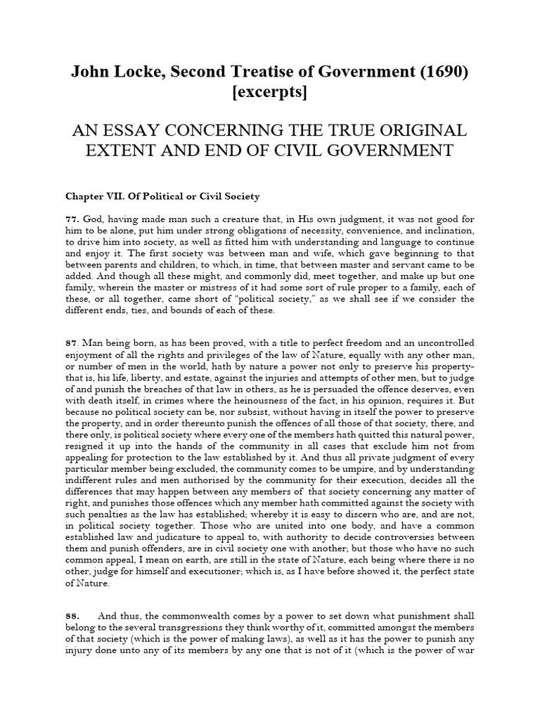 Locke Excerpts Leadership II | PDF | Judgment (Law) | Justice