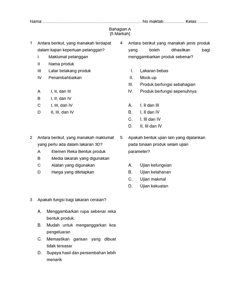 Latihan Penghasilan Produk | PDF