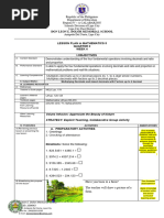 DLP Math 6 Q3 - Speed, Distance and Time | PDF | Speed | Distance