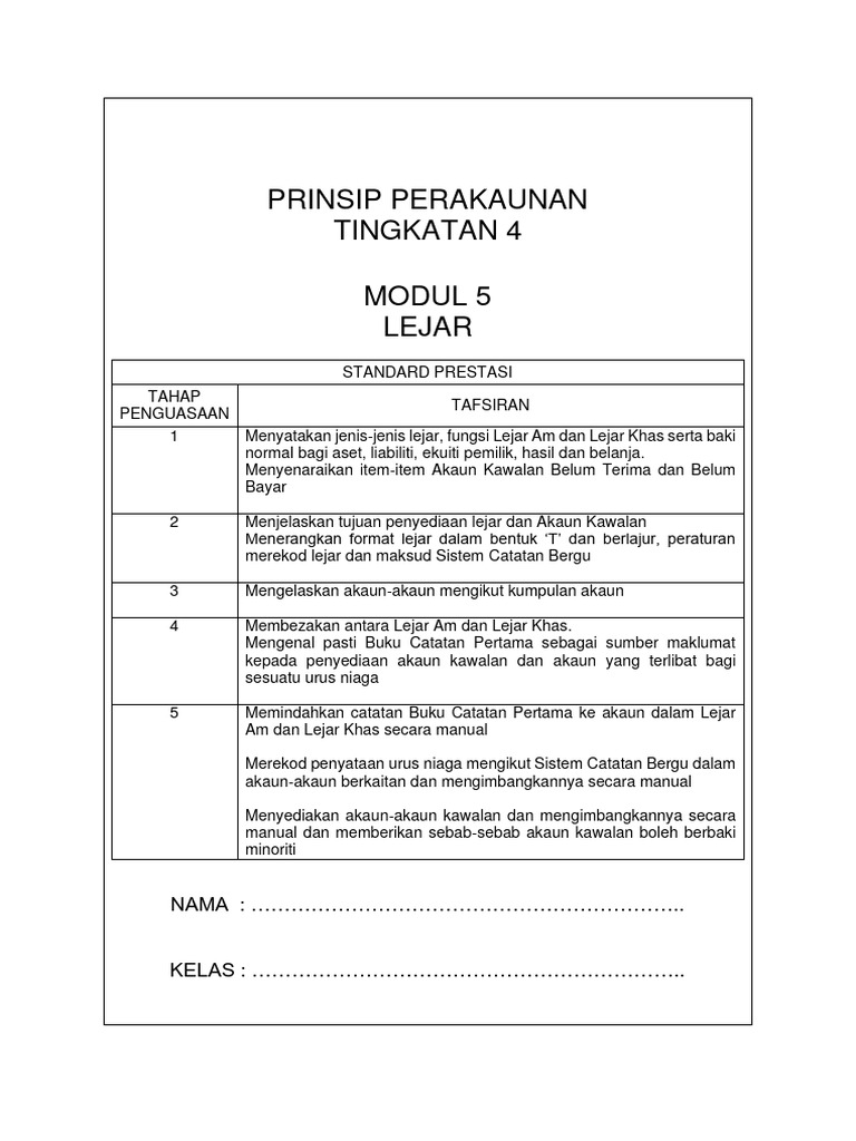 T4 Modul 5 Lejar | PDF