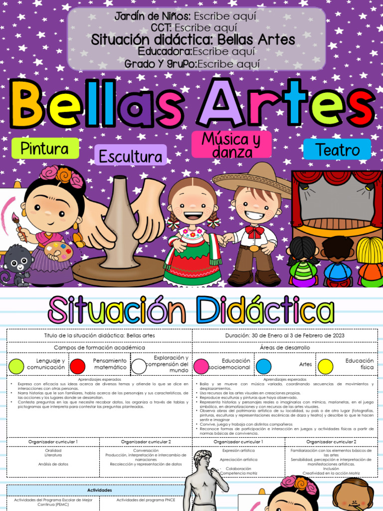 Plan Las bellas artes_240109_194031 | PDF | Bailes | Pinturas