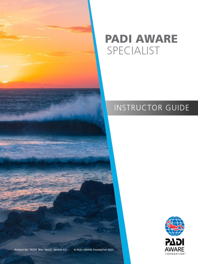 PADI AWARE Specialty Instructor Guide | PDF | Climate Change | Overfishing