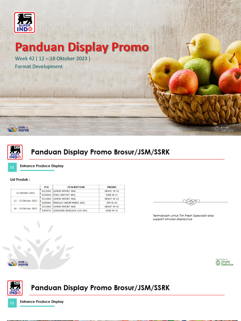 Panduan Display Promo Minggu 42 2023 | PDF | Bisnis