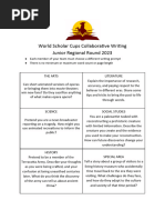 WSC 2025 Collaborative Writing Topics | PDF