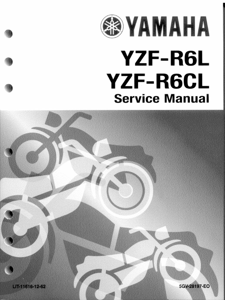 Yamaha R6 Service Manual | PDF | Tire | Brake