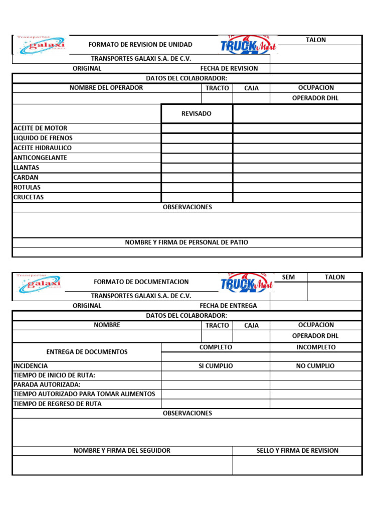 FORMATO REVISION DE UNIDAD | PDF