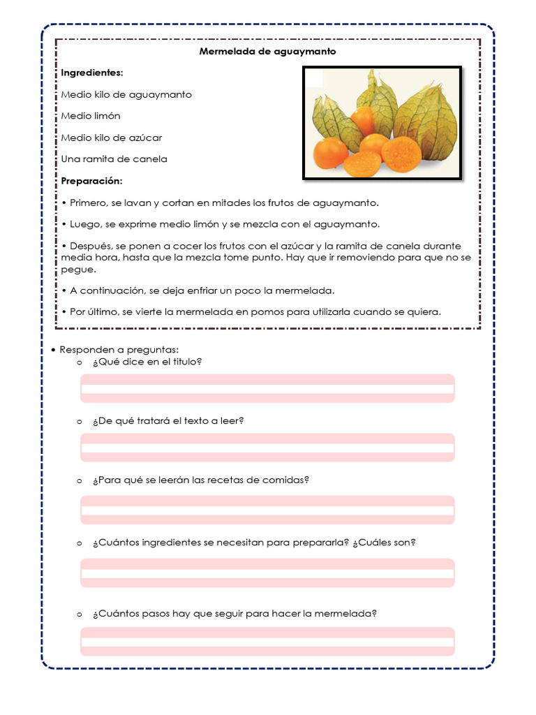 FICHA Sesion 17-01 - 24 COM 2° - Mini Chef | PDF